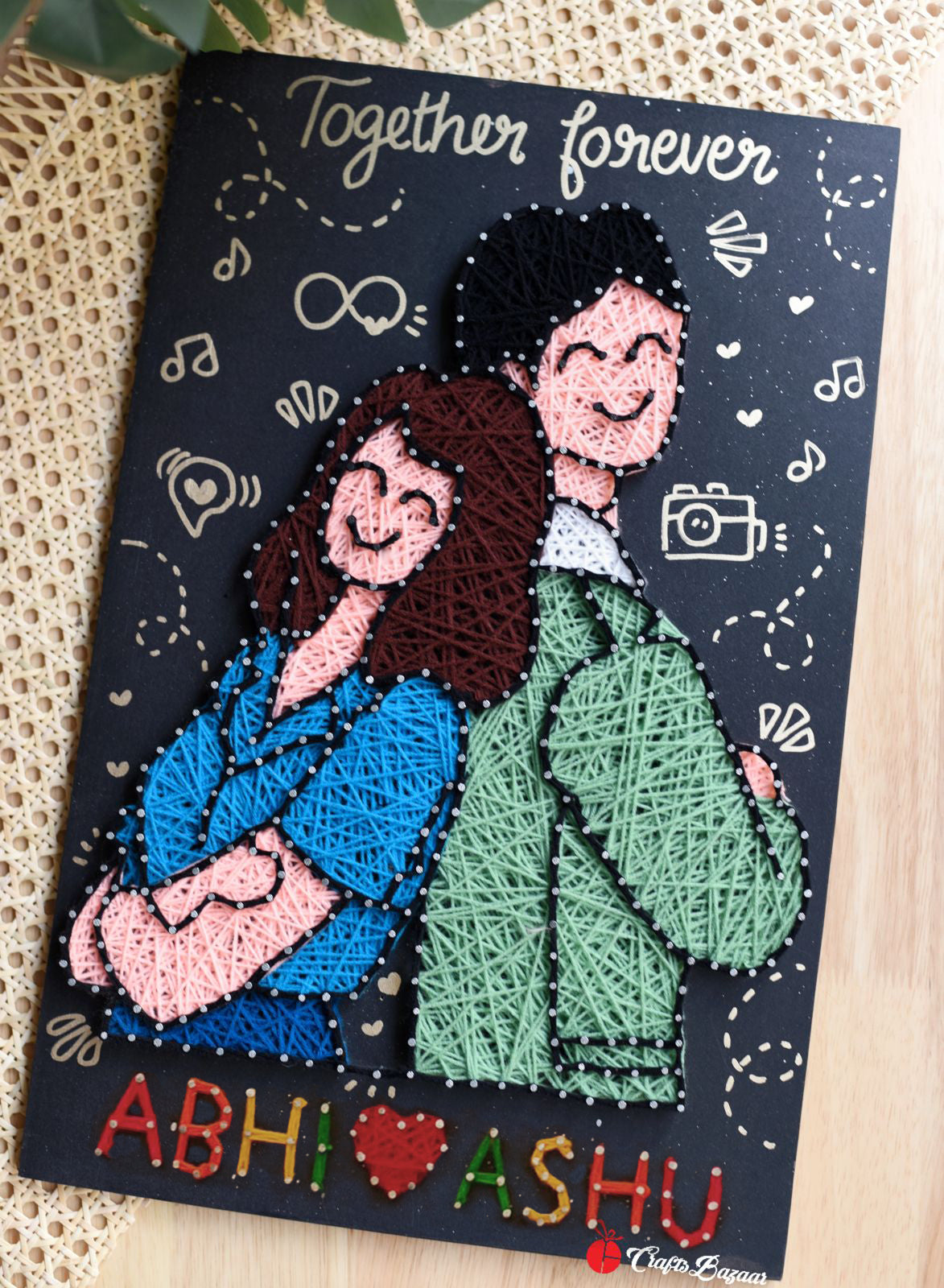 Our Bond String Art: Unique Home Decor Handmade with Love – Craftsbazaar