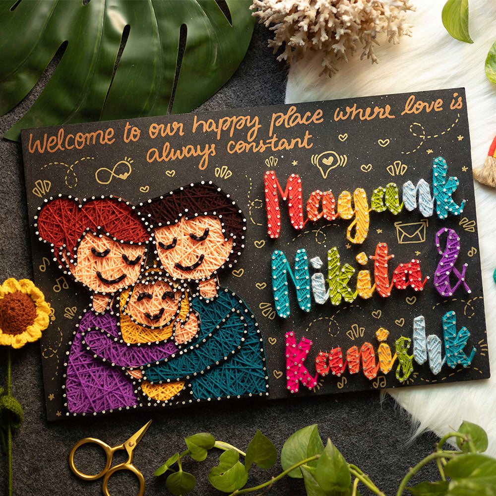 Family String Art - Creative and Fun Craft for Families – Craftsbazaar