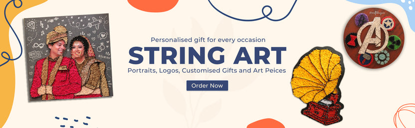 Gorgeous- Customised Name String Art with Photos – Craftsbazaar