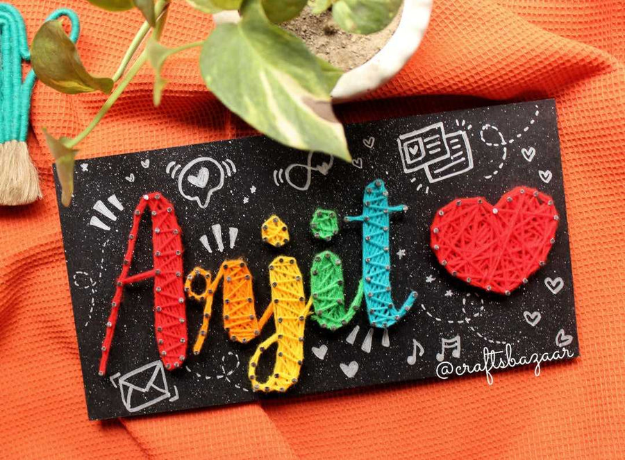 Bitsy- Customised Name String Art | Personalized Wall Decor – Craftsbazaar