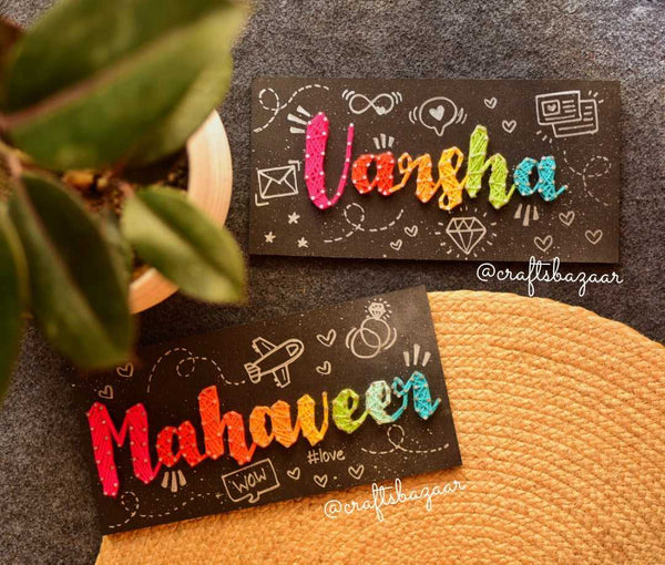 Customizable String Art Name Board- Home Decor Ideas – Craftsbazaar
