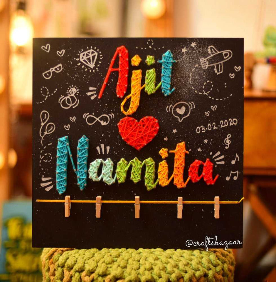 Personalized Name String Art Designs & Patterns – Craftsbazaar