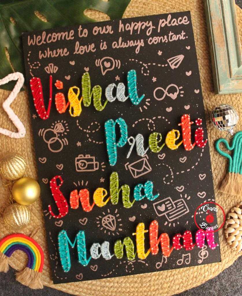 Personalized Name String Art Designs & Patterns – Craftsbazaar