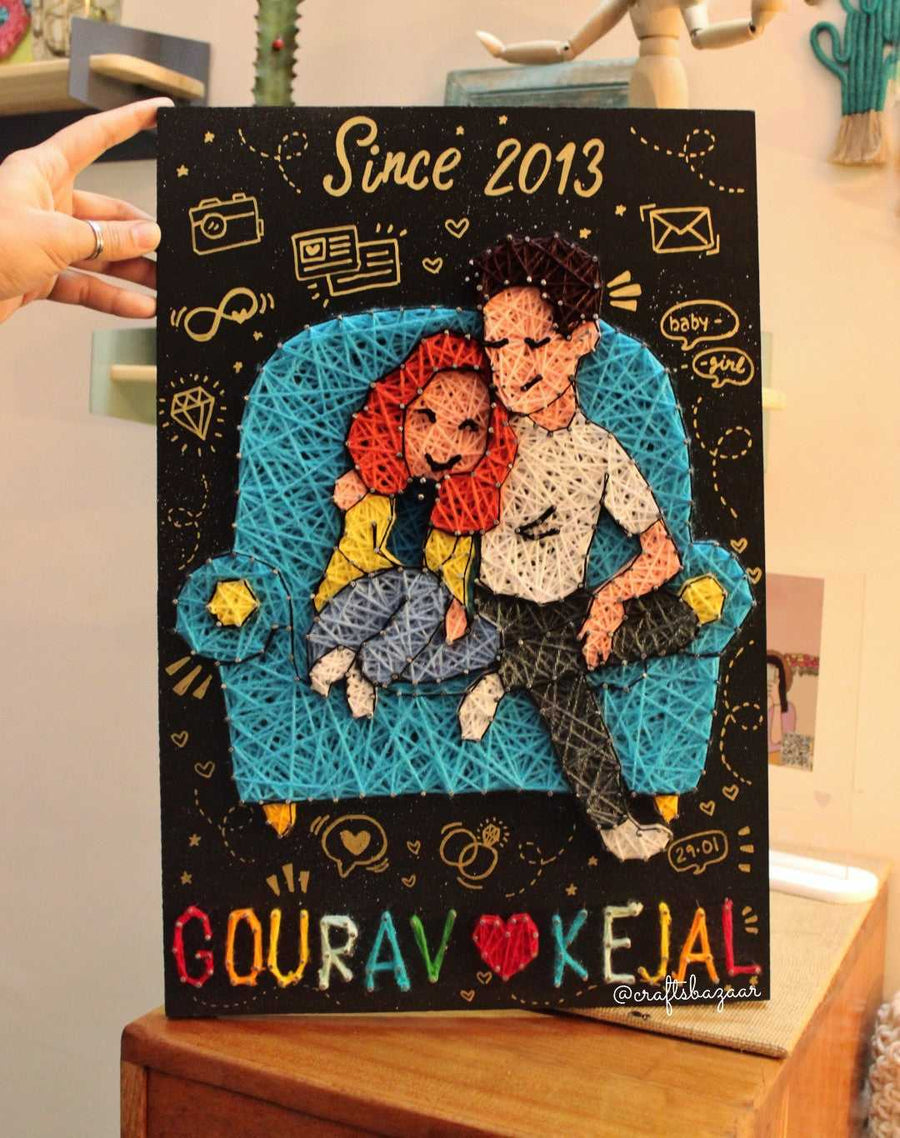 Couple String Art - Shop Beautiful Art for Couples – Craftsbazaar