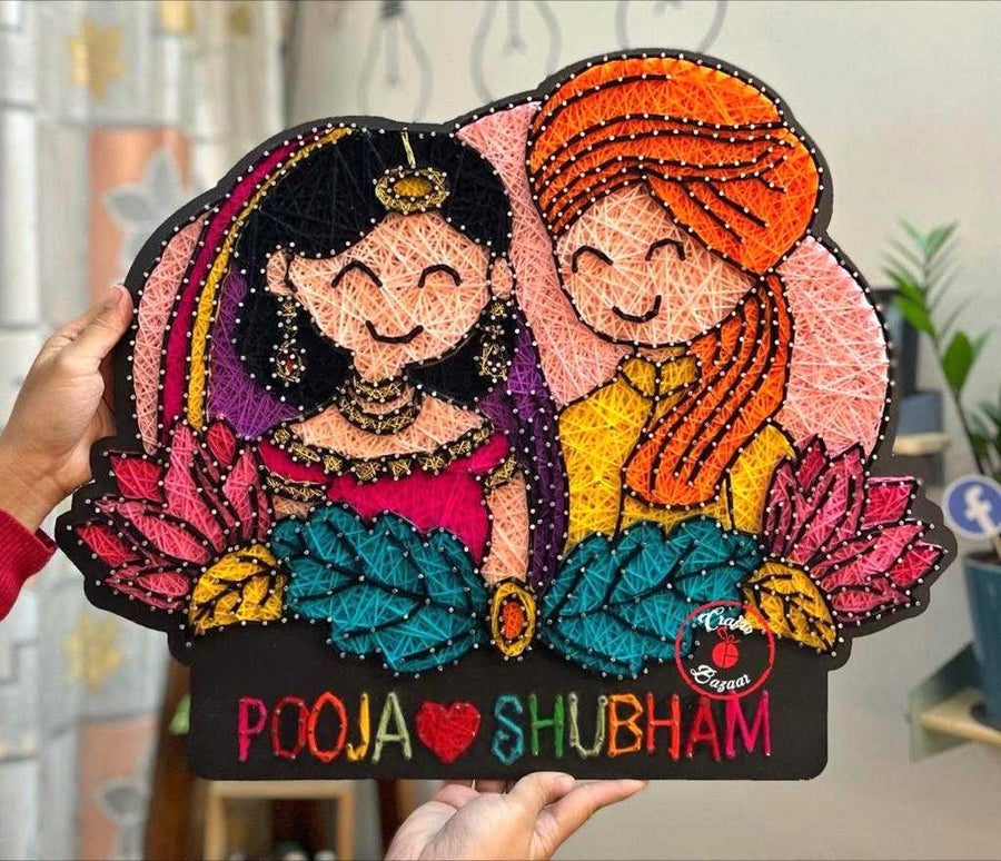 Handmade String Art Gifts India | Custom String Art – Craftsbazaar
