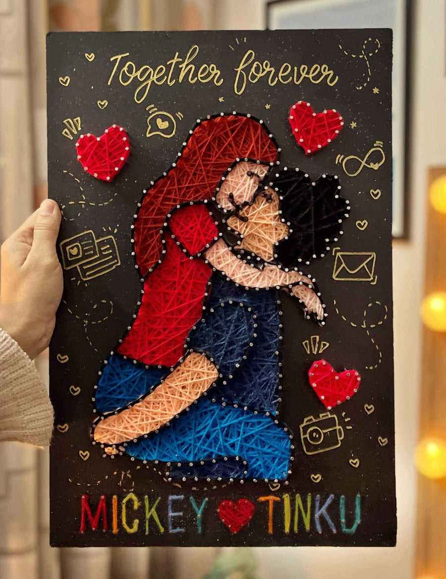 Couple String Art - Shop Beautiful Art for Couples – Craftsbazaar
